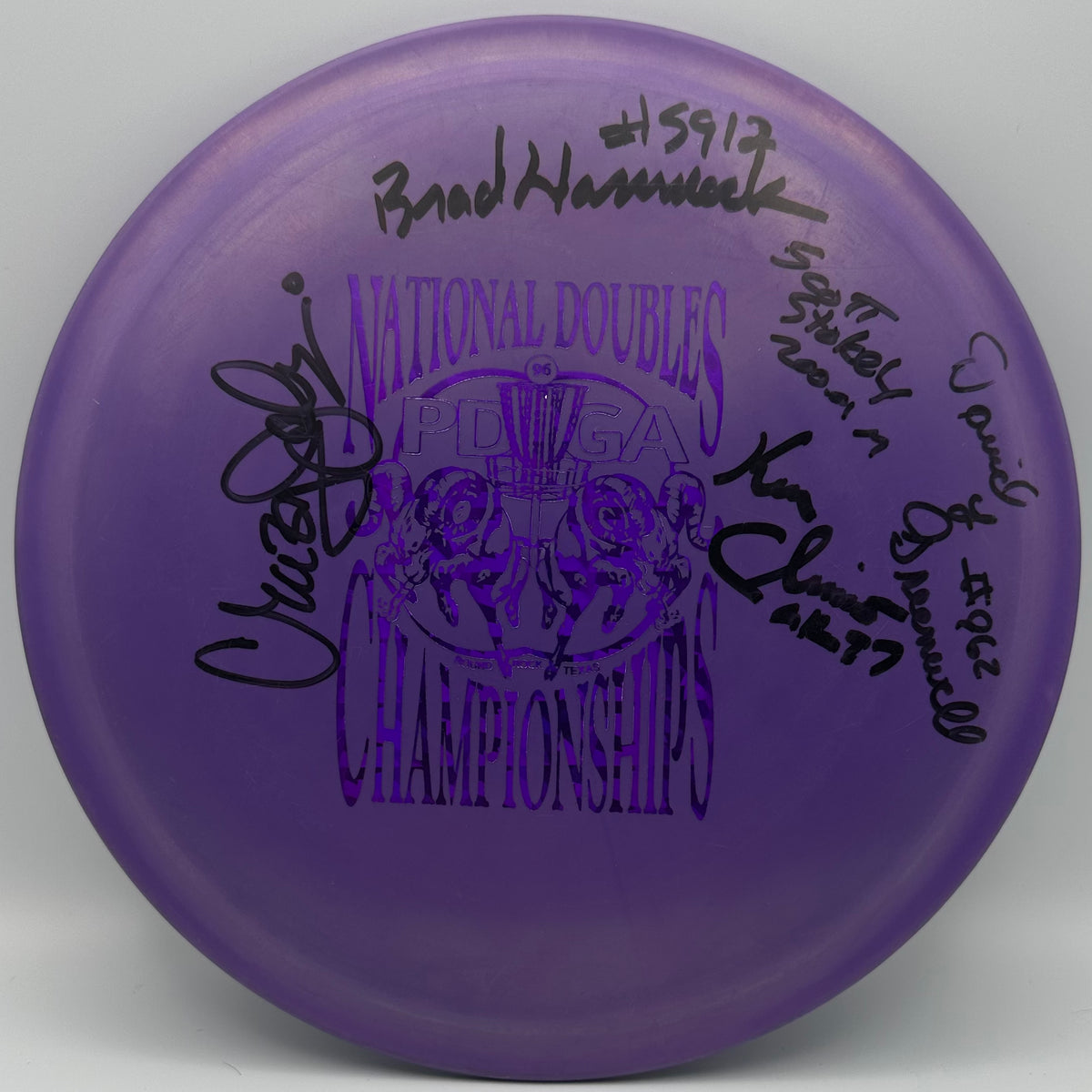 National Doubles Discraft Cyclone Multiple Signed – Second Flight Disc Golf